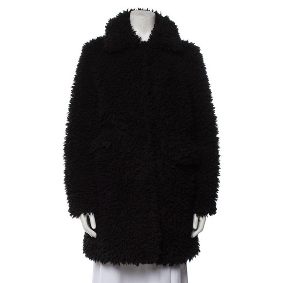 Maje | Jackets & Coats | Maje Faux Fur Coat Black | Poshmark